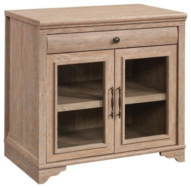 Sauder Rollingwood Engineered Wood Library Base in Brushed Oak ...