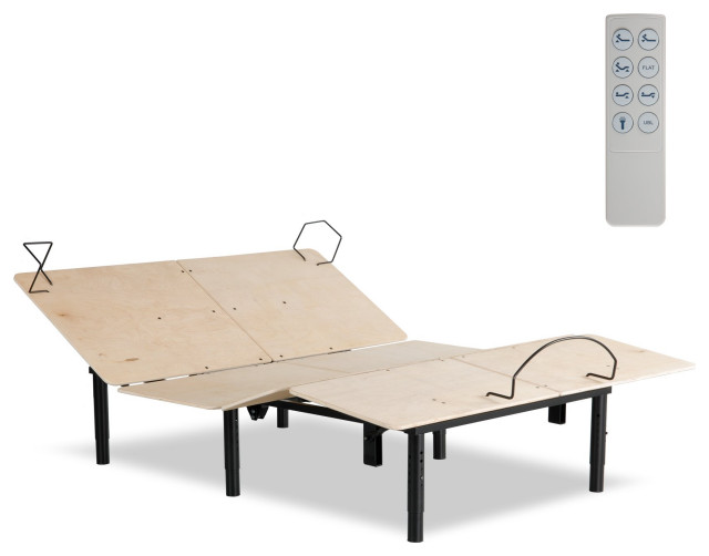 Modern Adjustable Bed Frame, One Touch Button to a Level Positions ...