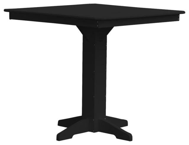 Poly Lumber Square Table, 44 Inch - Transitional - Outdoor Pub And ...