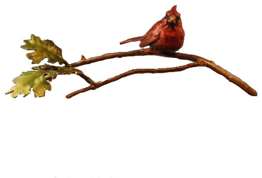 Bronze Cardinal Sculpture "Midsummer" - Traditional - Sculptures - by ...