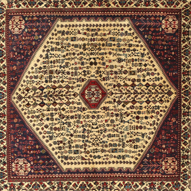 Ahgly Company Indoor Rectangle Traditional Area Rugs, 5' Square ...