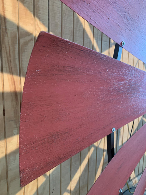 Weathered Barn Red Finish Windmill Ceiling Fan, The Patriot Fan, 72 ...