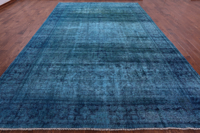 Handmade Persian Overdyed Wool Rug 9' 6" X 14' 7" - Q18537, 9' 6" X 14 ...