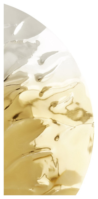 Cyan Large Ripple Wall Decor 11317, Silver And Gold - Contemporary ...