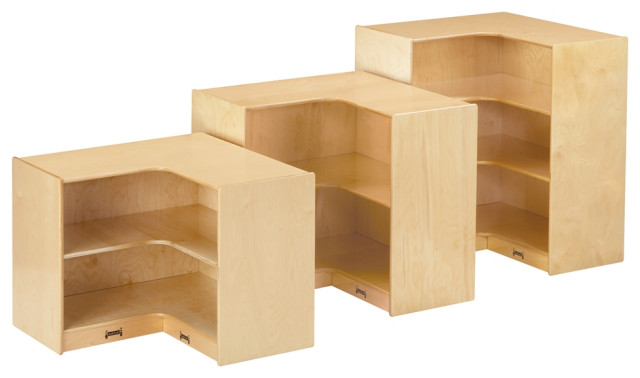 Super-Sized Inside Corner Storage - Transitional - Kids Storage Benches ...