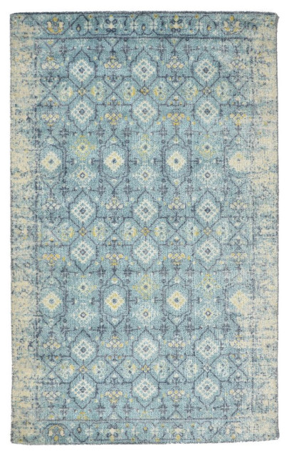 RugSmith Beige Torus Mid-Century Modern Area Rug, 5' X 8 ...