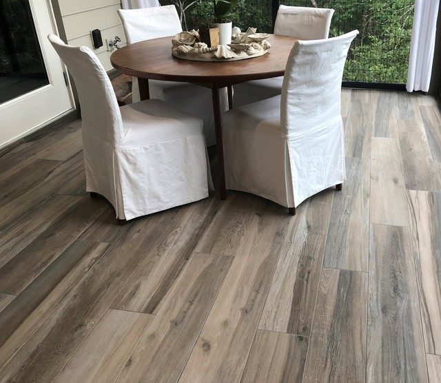 8x48 Wood Look Tile Balcony - Dining Room - Other - by Destin Elite ...