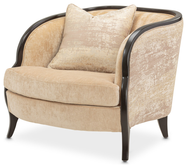 Malibu Crest Accent Chair - Honey/Dark Espresso - Transitional ...