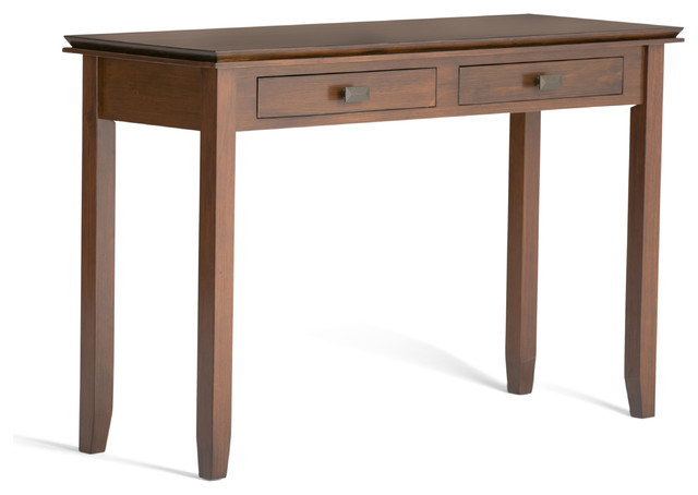 Artisan Solid Wood 46 Inch Wide Transitional Console Sofa Table In ...