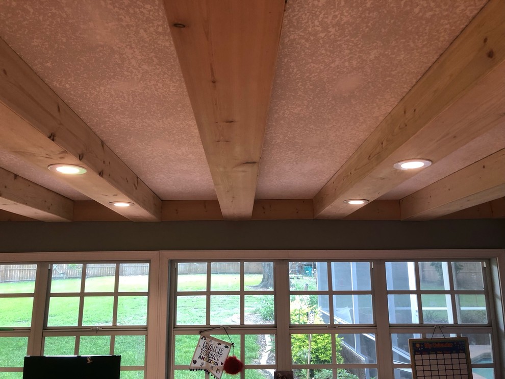 Beams on low sunroom ceiling | Houzz Forum