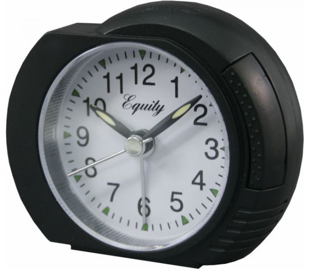 Equity® 27001 Analog Alarm Clock with Black Case & Lighted Dial ...