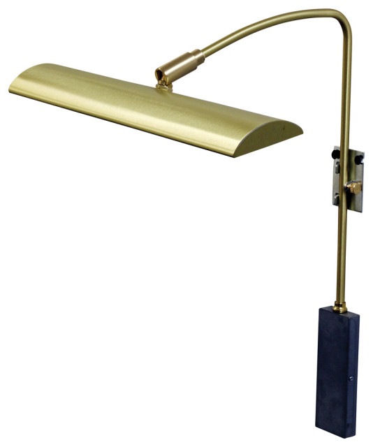 Zenith 12" LEDZ Picture Light, Satin Brass - Transitional - Display And ...