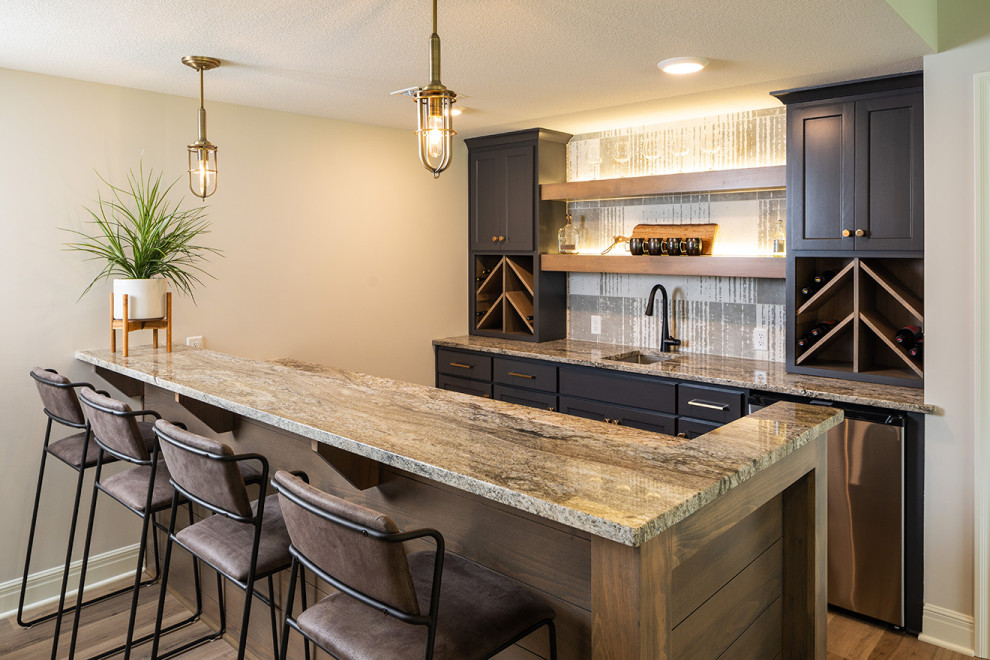 Lake Winnebago Model Home - Beach Style - Home Bar - Kansas City - by ...