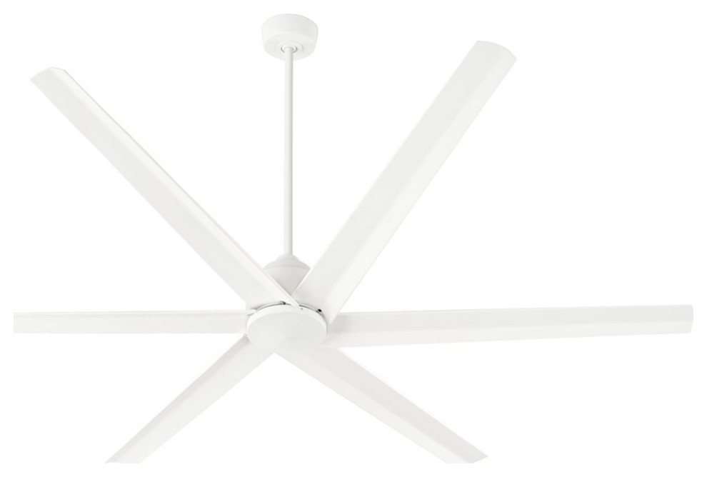Quorum Titus 80" 6-Blade LED Ceiling Fan 20806-8, Studio White ...
