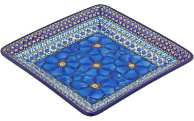Polmedia Polish Pottery 8" Stoneware Platter - Mediterranean - Serving ...