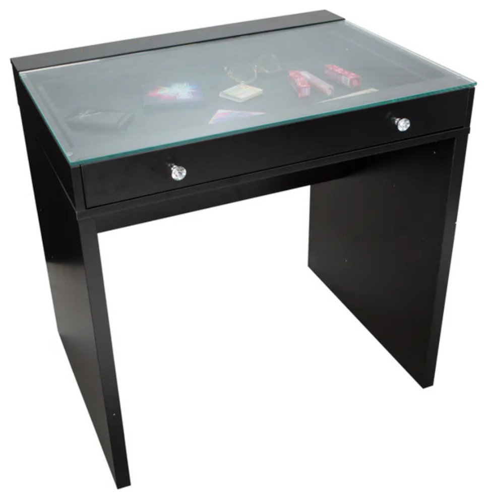 SlayStation Mini Vanity Table with 2 Diamond-Style Knobs - Contemporary ...