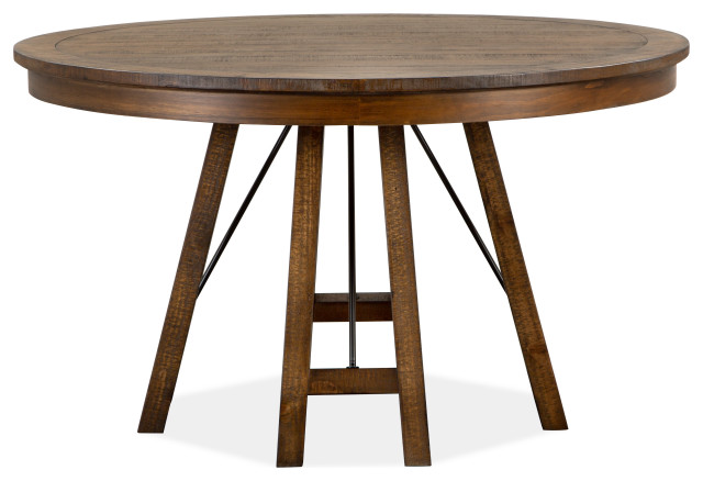 52" Round Dining Table - Rustic - Dining Tables - by Magnussen Home | Houzz