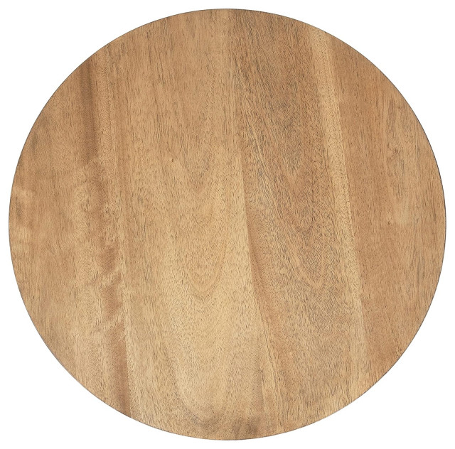 Transitional Side Table, Two Tiered Design Constructed With Hardwood ...