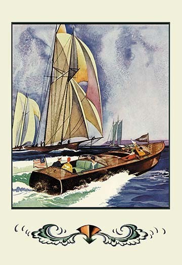 Cruisers and Sailboats (Dodge Boats), 20" x 30" - Traditional - Prints ...
