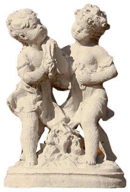 Antique Twins, Classical Children - Traditional - Garden Statues And ...
