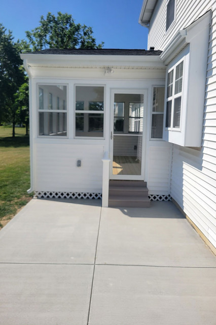 Screened Porch Addition in West Lafayette - Transitional - Veranda ...