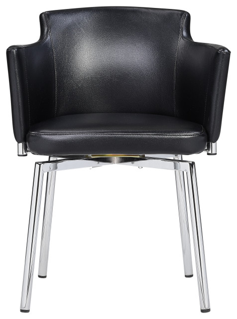 Swivel Arm Chair With Chrome Leg - Contemporary - Armchairs And Accent ...