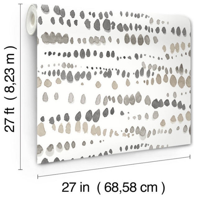 Dewdrops Wallpaper - Contemporary - Wallpaper - by York Wallcoverings ...