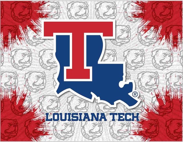 Louisiana Tech Logo Canvas, 20"x15" - Contemporary - Prints And Posters ...