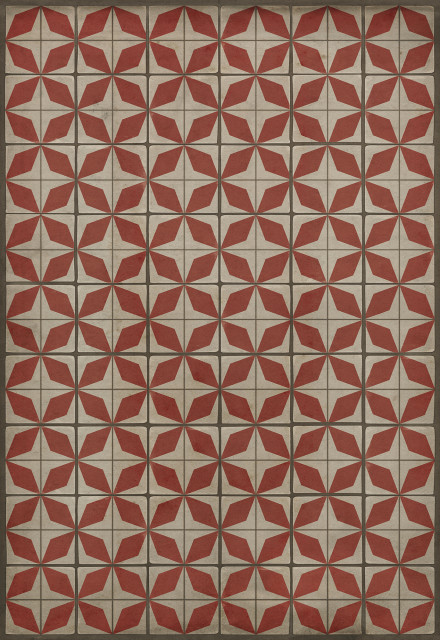 Pattern 54 Launch Pad 70x102 Vintage Vinyl Floorcloth - Contemporary ...