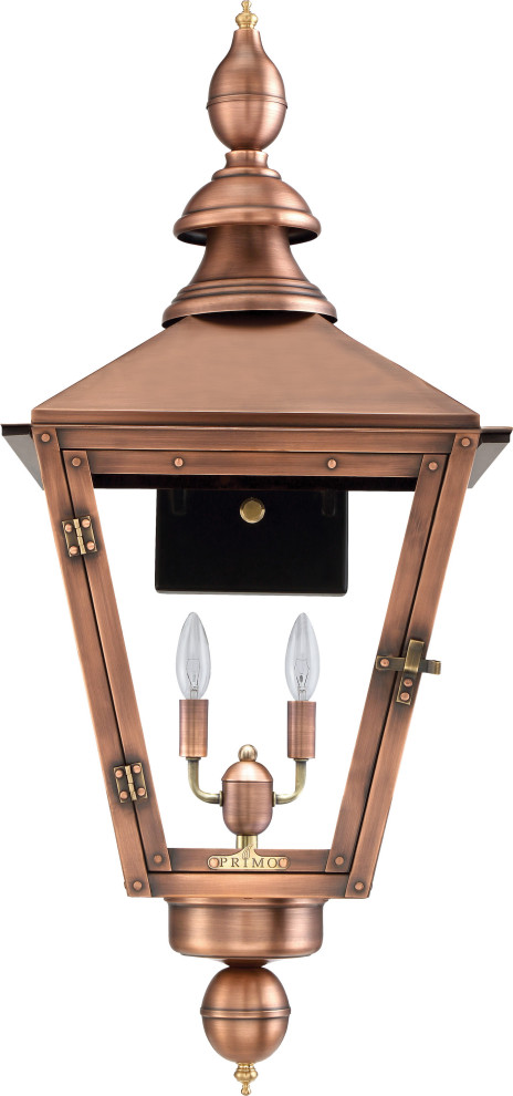 Charleston Electric Lantern, 27" - Traditional - Outdoor Wall Lights ...