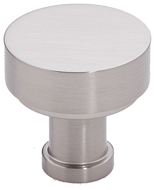 Alno A716-1 Moderne 1" Round Flat Disc Mushroom Solid Brass ...