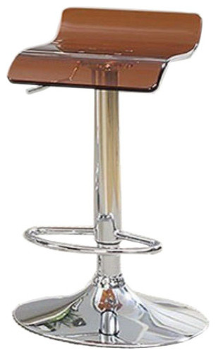 Trixy Contemporary Bar Chair With Acrylic Seat - Contemporary - Bar ...