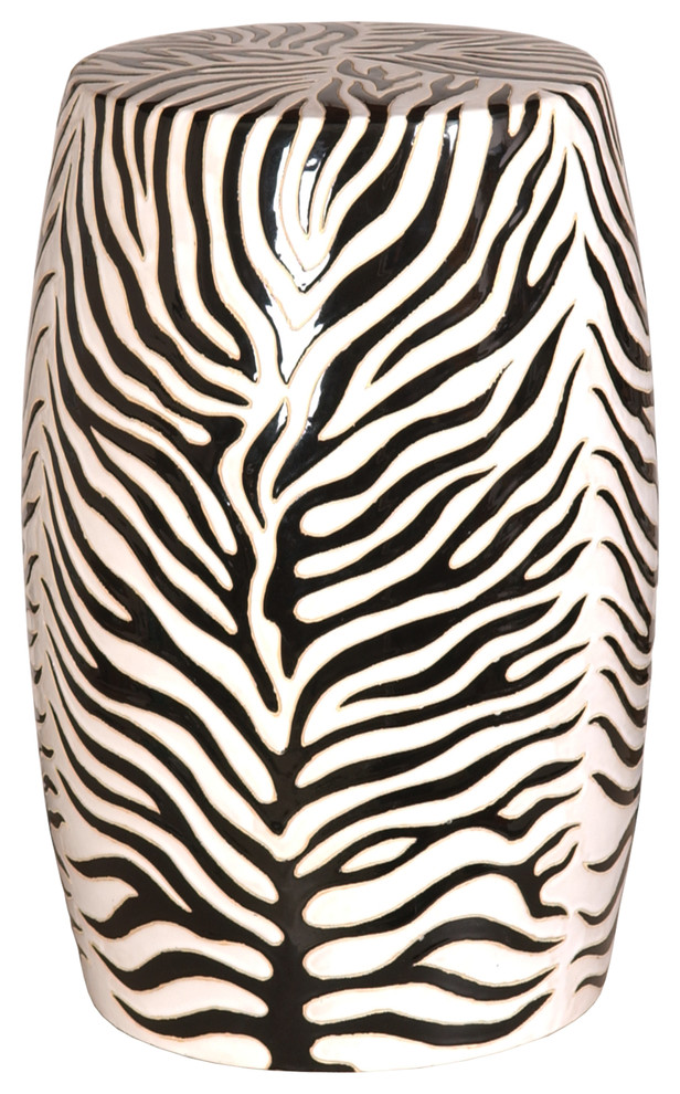Zebra Stool, 15"x15"x26" - Contemporary - Accent And Garden Stools - by ...