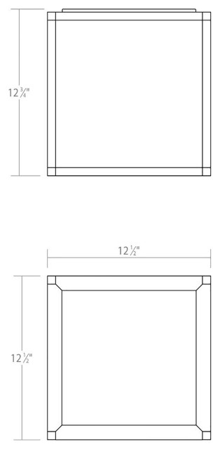 Cubix 1-Light Tall LED Surface Mount, Satin Black - Modern - Flush ...