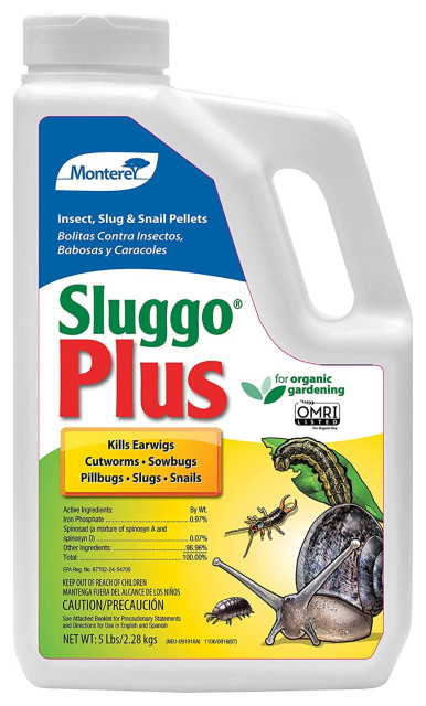Monterey Sluggo Plus Insect Slug & Snail Killer Bait Organic Wildlife ...