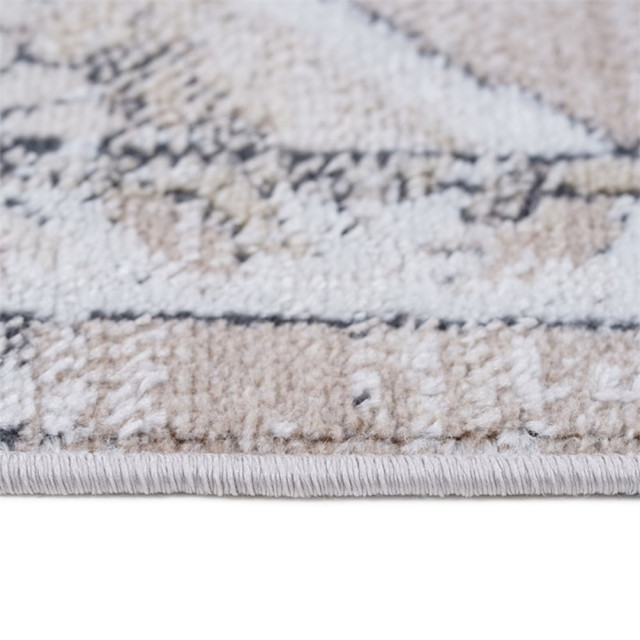 Bunyan Collection Traditional Vintage Cream/Beige Area Rug (6'7'' x 9 ...