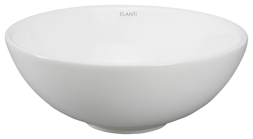 Porcelain Vessel Deep Bowl Sink - Traditional - Bathroom Sinks - by ...