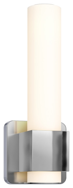 DALS Lighting LED Vanity Light, Square Glass, 5 CCT - Transitional ...