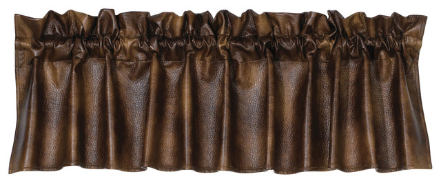 Faux Leather Valance - Contemporary - Valances - by HiEnd Accents | Houzz