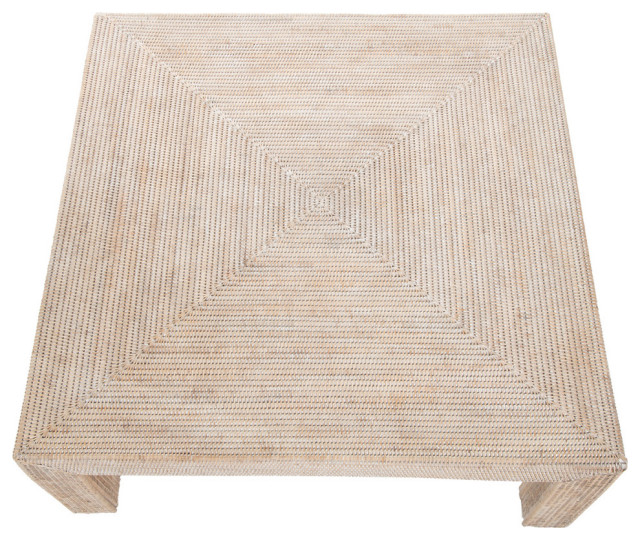 La Jolla Rattan Square Coffee Table - Tropical - Coffee Tables - by ...