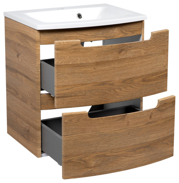 Wall Mount Bathroom Vanity Delux Teak Wood Mirror 24", 12L+28+12R- Omega R-line mirror 24 ...