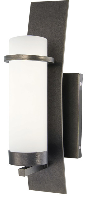 Arcus Truth 16" Outdoor Wall Light in Smoked Iron - Transitional ...