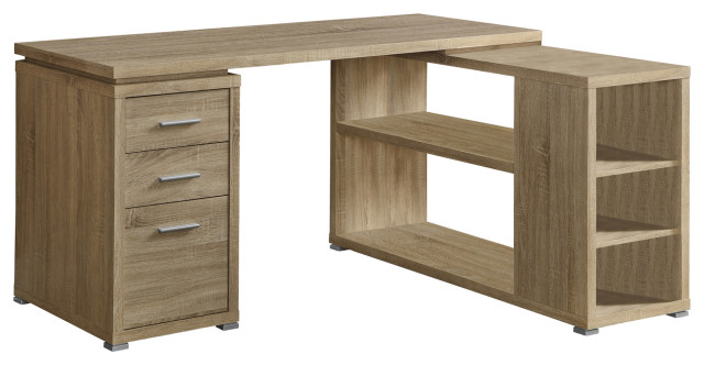 HomeRoots 47.25" x 60" x 29" Natural Particle Board Hollow Core ...