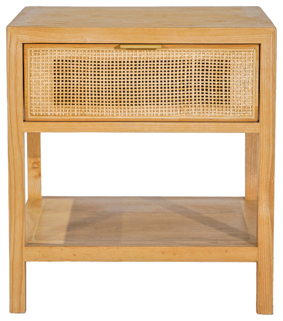 Rattan Side Table, Brown - Tropical - Side Tables And End Tables - by ...