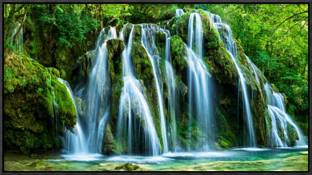 "Cascade front" by European Master Photography, 31"x17" - Rustic ...