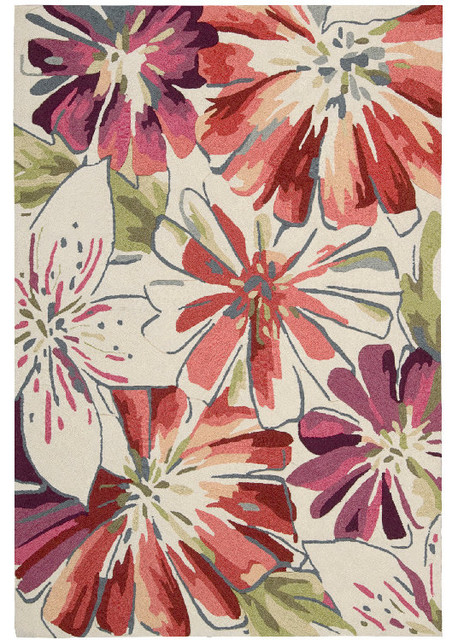 Nourison Fantasy Fa16 Ivory Area Rug, 2 x 3 - Contemporary - Area Rugs ...