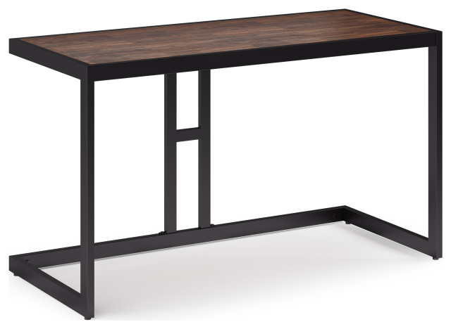 Erina Solid Acacia Wood Flat Top Desk - Industrial - Desks And Hutches ...