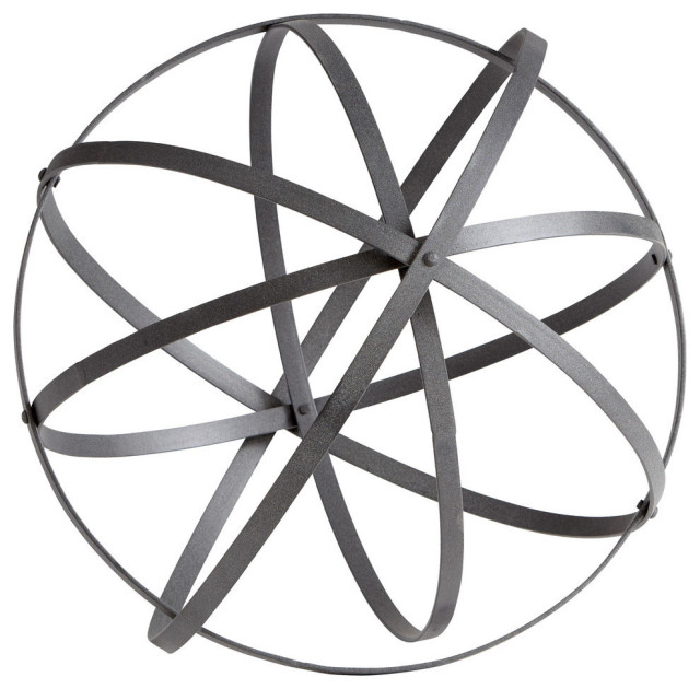 Cyan Design Sphere, Rustic Gray, Medium - Contemporary - Wall ...