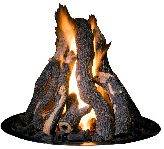 Golden Blount Logs For 24" Grand Fire Pit Pan - Modern - Fireplace ...