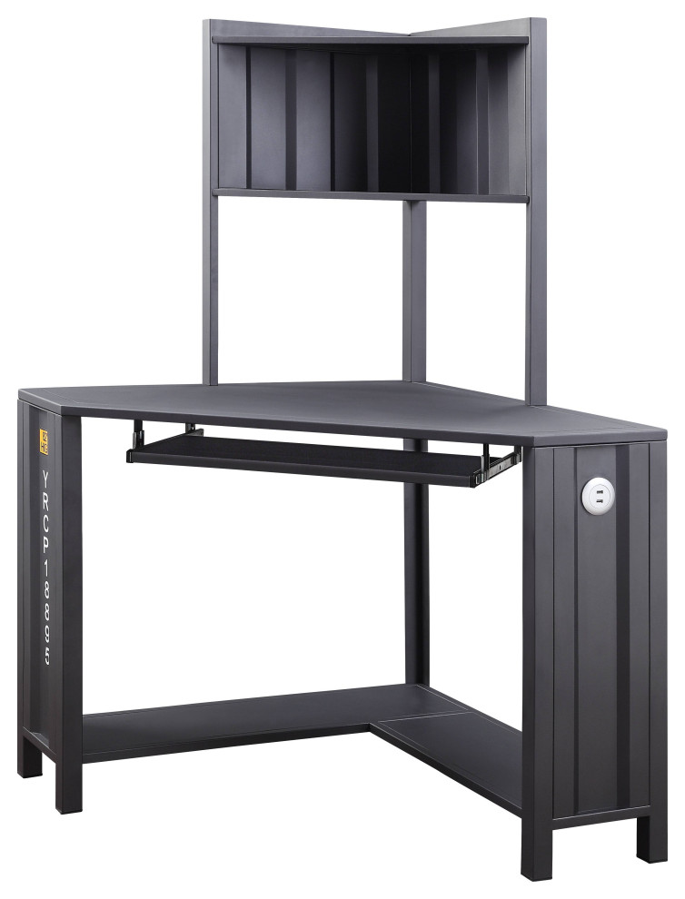 Cargo Desk, Gunmetal - Industrial - Desks And Hutches - by Homesquare ...